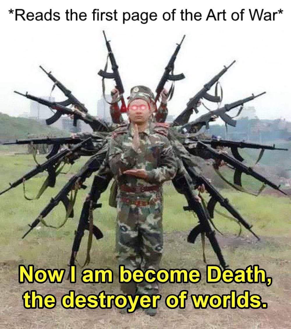  Reads The First Page Of The Art Of War Now I Am Become Death The