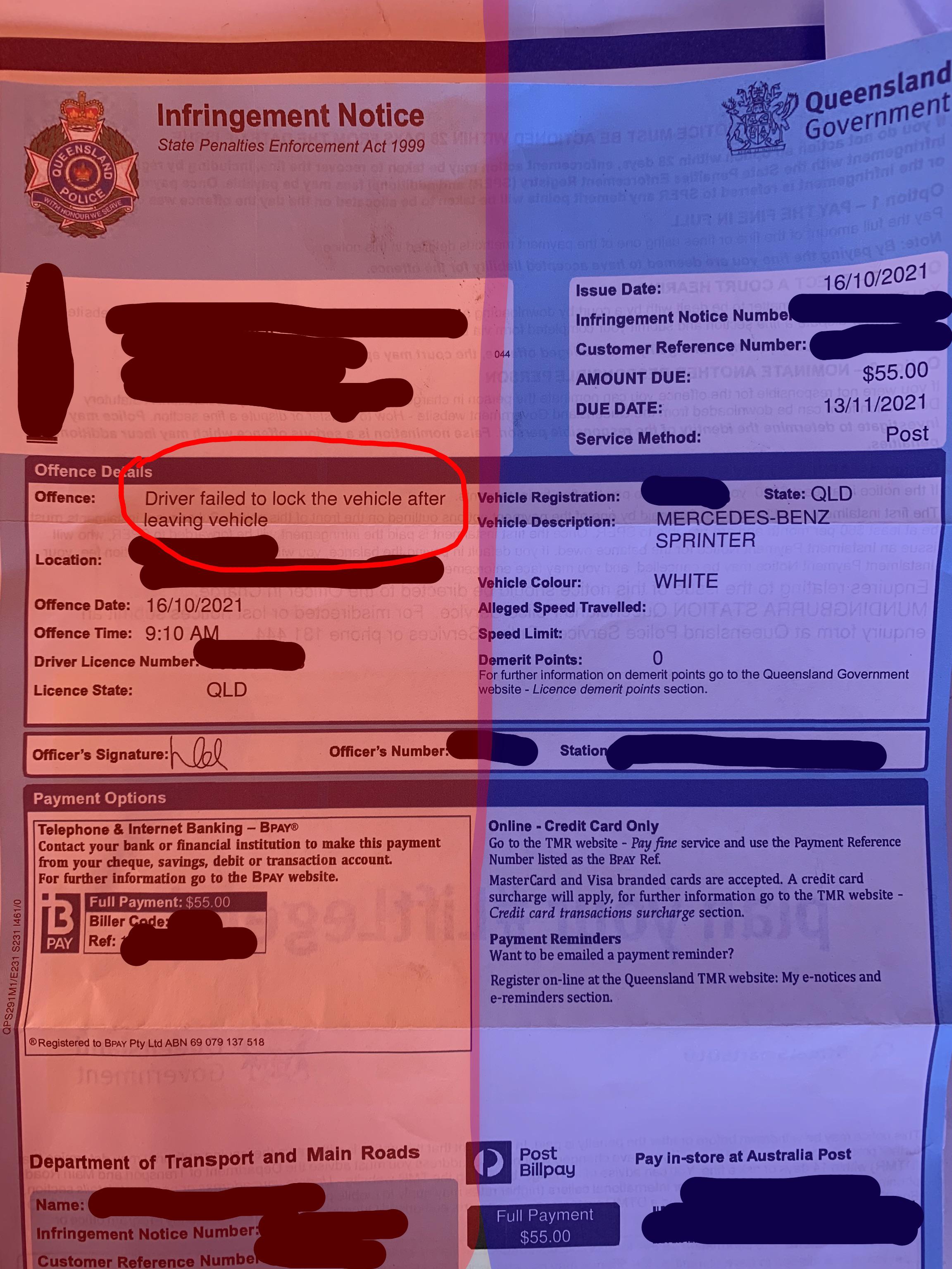 Australia The Nanny State Fined For Not Locking Car Door r Australia The Nanny State Fined For Not Locking Car Door r