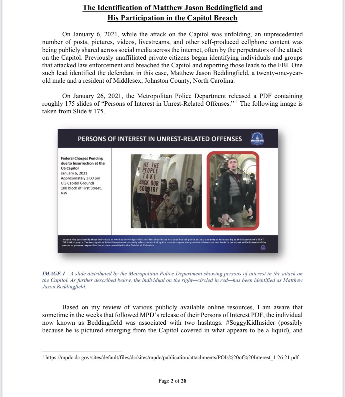 Matthew Beddingfield arrested | January 6th, 2021, Storming of the ...