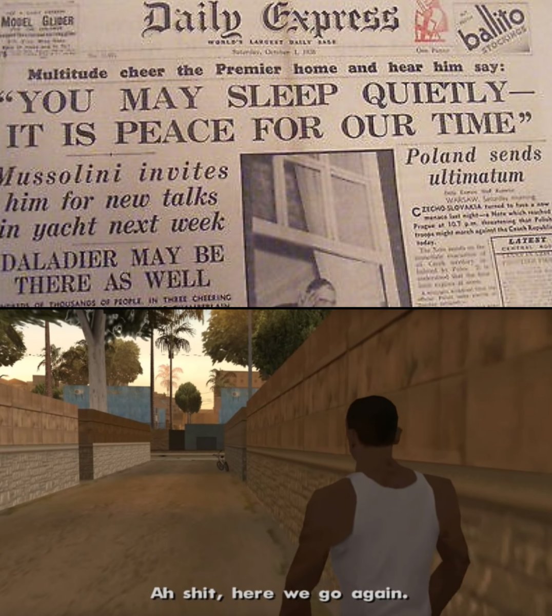 Appeasement's Consequences | Know Your Meme