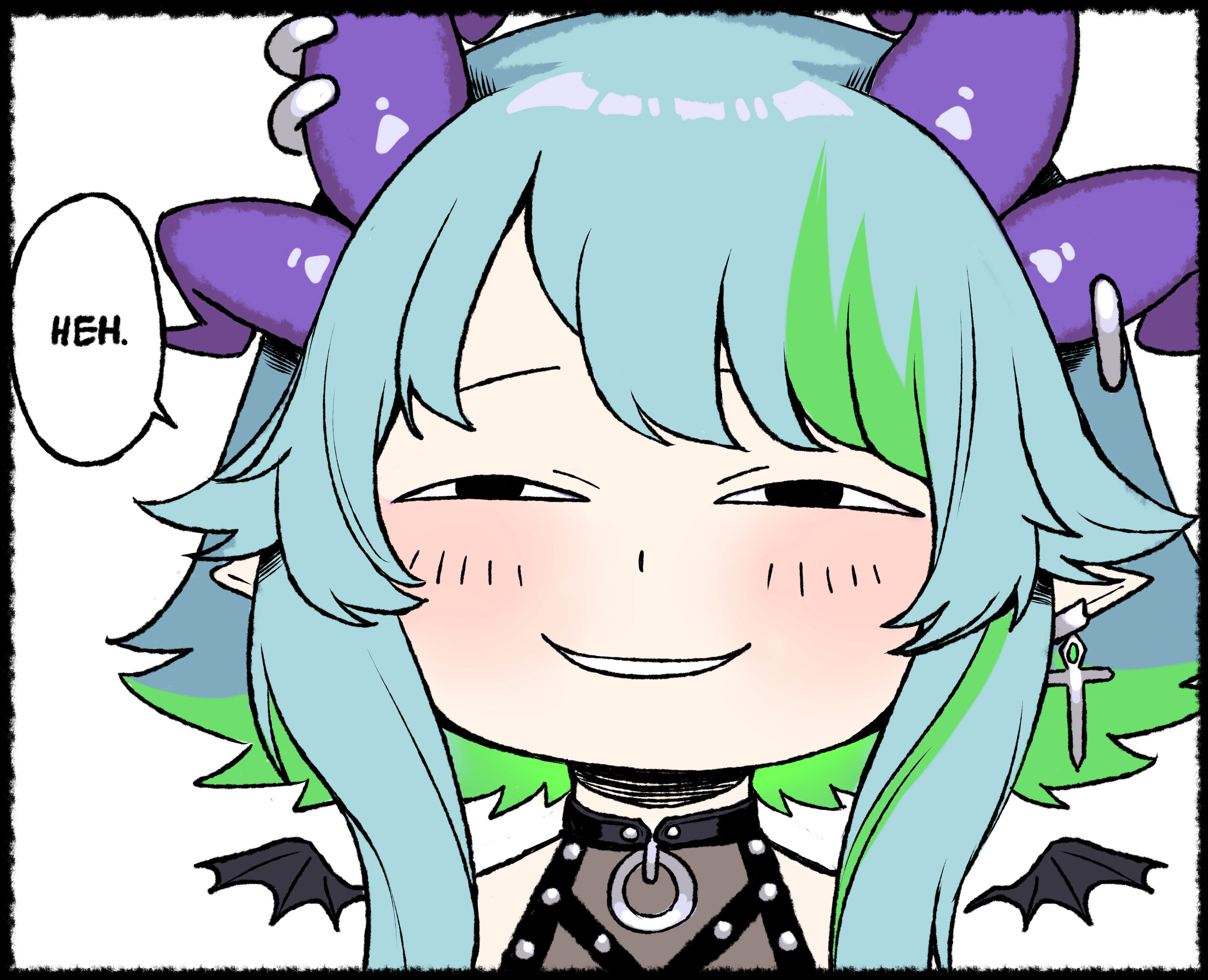 Heh. by LichVtuber | Anya's "Heh" Face / Anya Smug Face | Know Your Meme