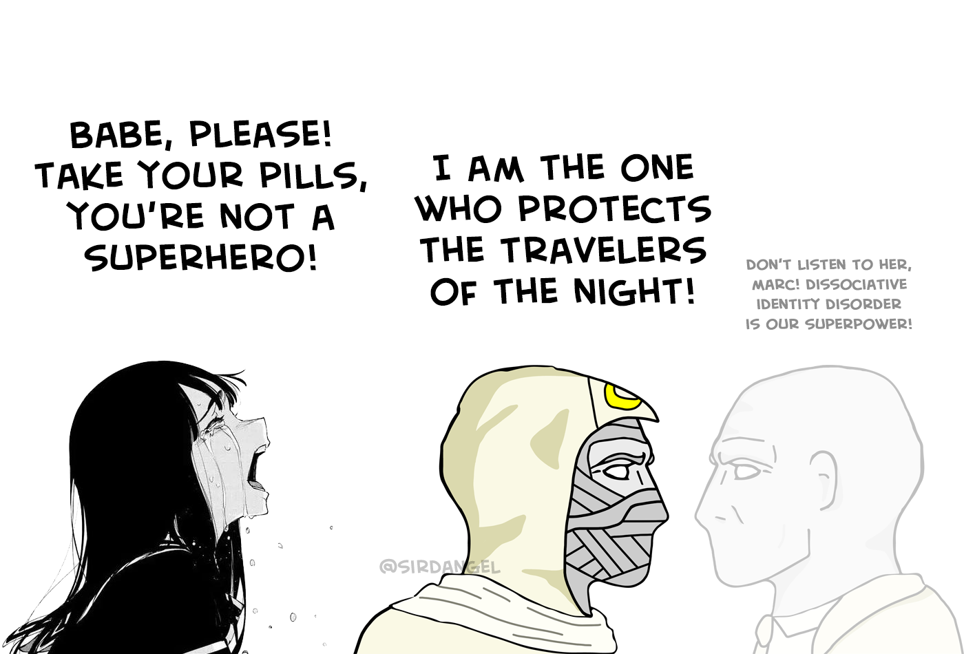 Please Babe Stop You re Not Moon Knight Babe Please Stop Know Your Meme