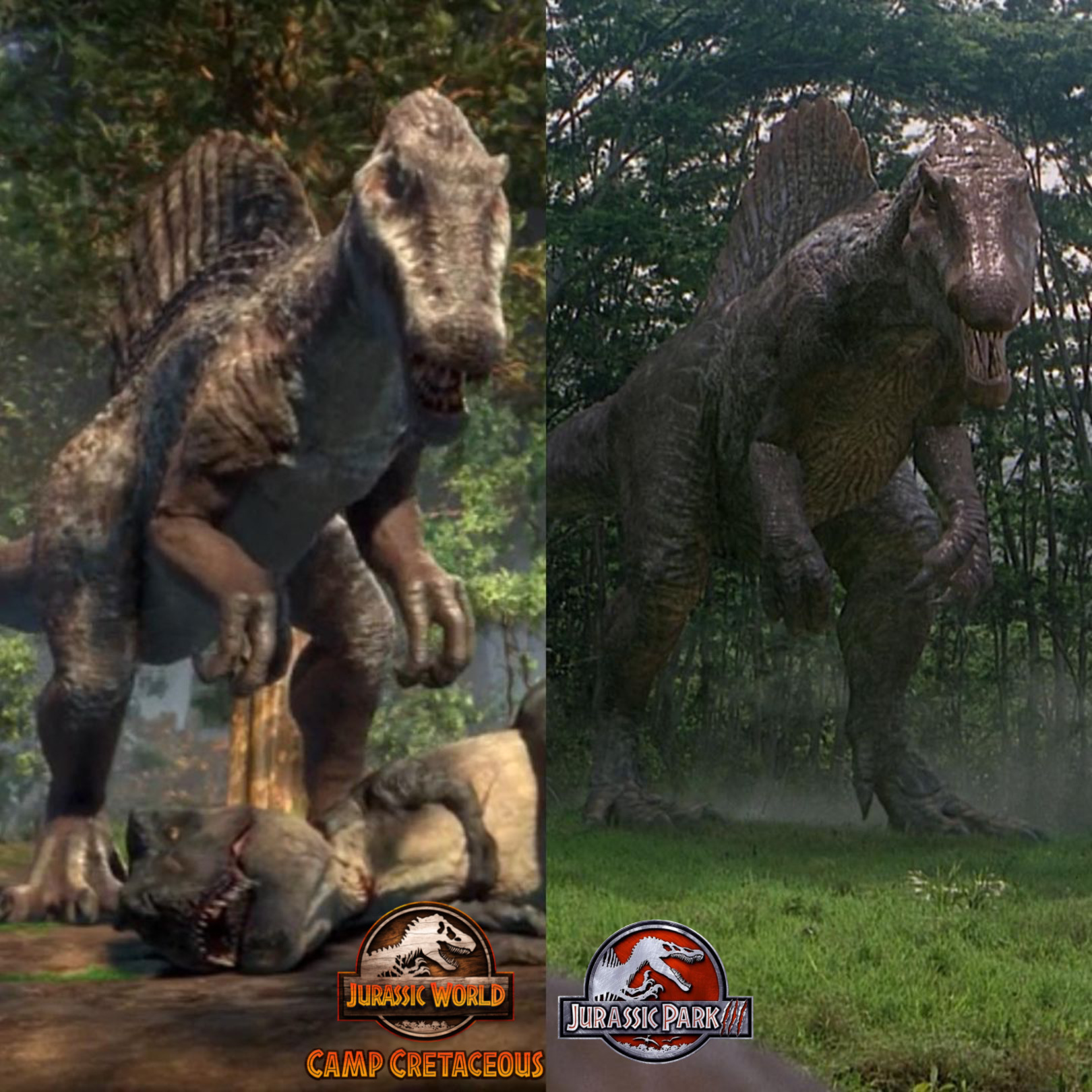 Jurassic Park Spinosaurus Comparison Jurassic Park Know Your Meme Jurassic Park Spinosaurus Comparison Jurassic Park Know Your Meme