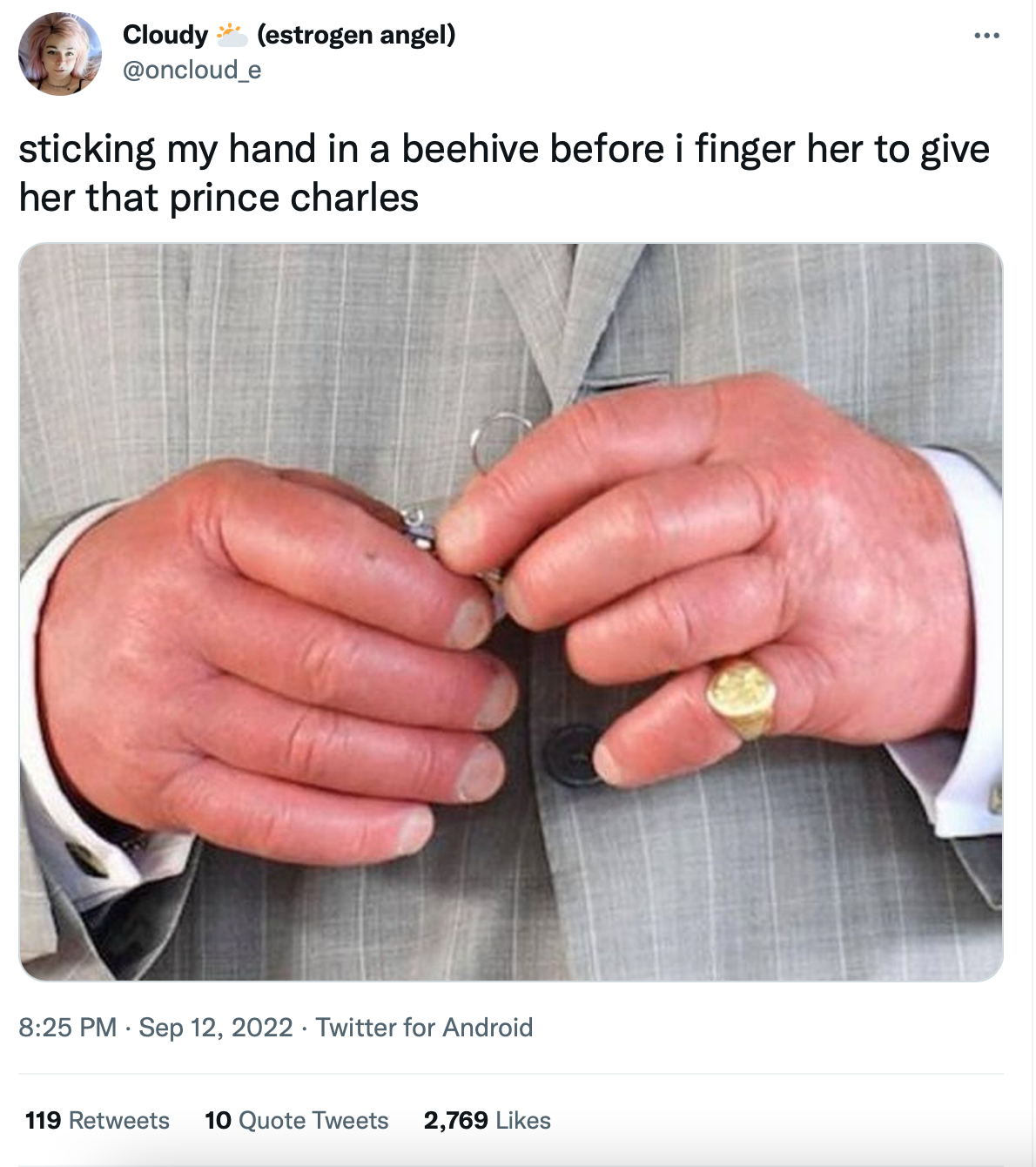 Fingering With His Fingers King Charles Sausage Fingers Know Your Meme