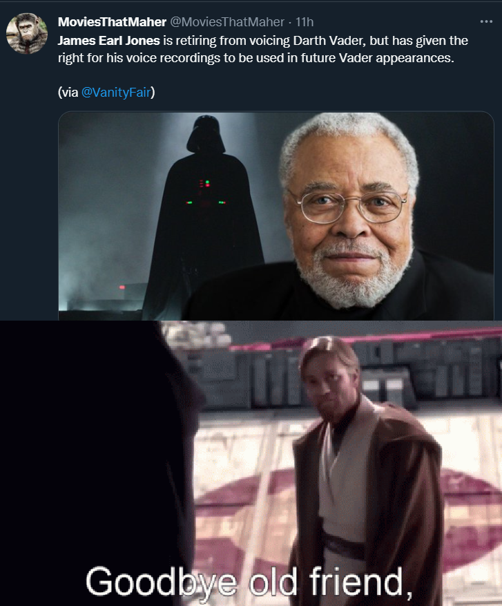 Thanks for everything, James Earl Jones | /r/PrequelMemes | Prequel ...