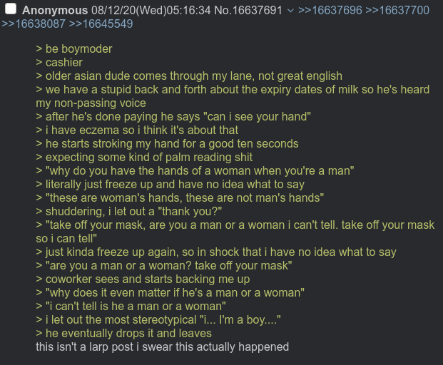 Older asian dude asks to Boymoder cashier's hands | Boymoder | Know ...