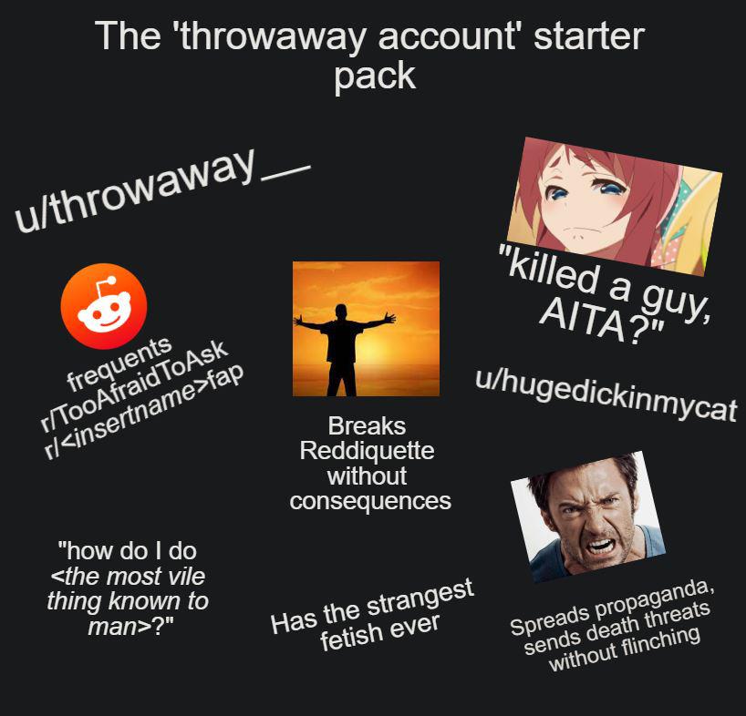 The Throwaway Account Starter Pack My First Starter Pack r The Throwaway Account Starter Pack My First Starter Pack r