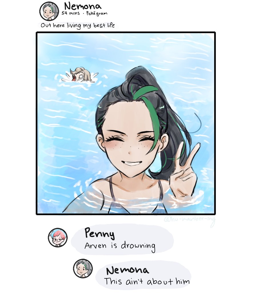 penny, nemona, and arven are goofy friends | Know Your Meme