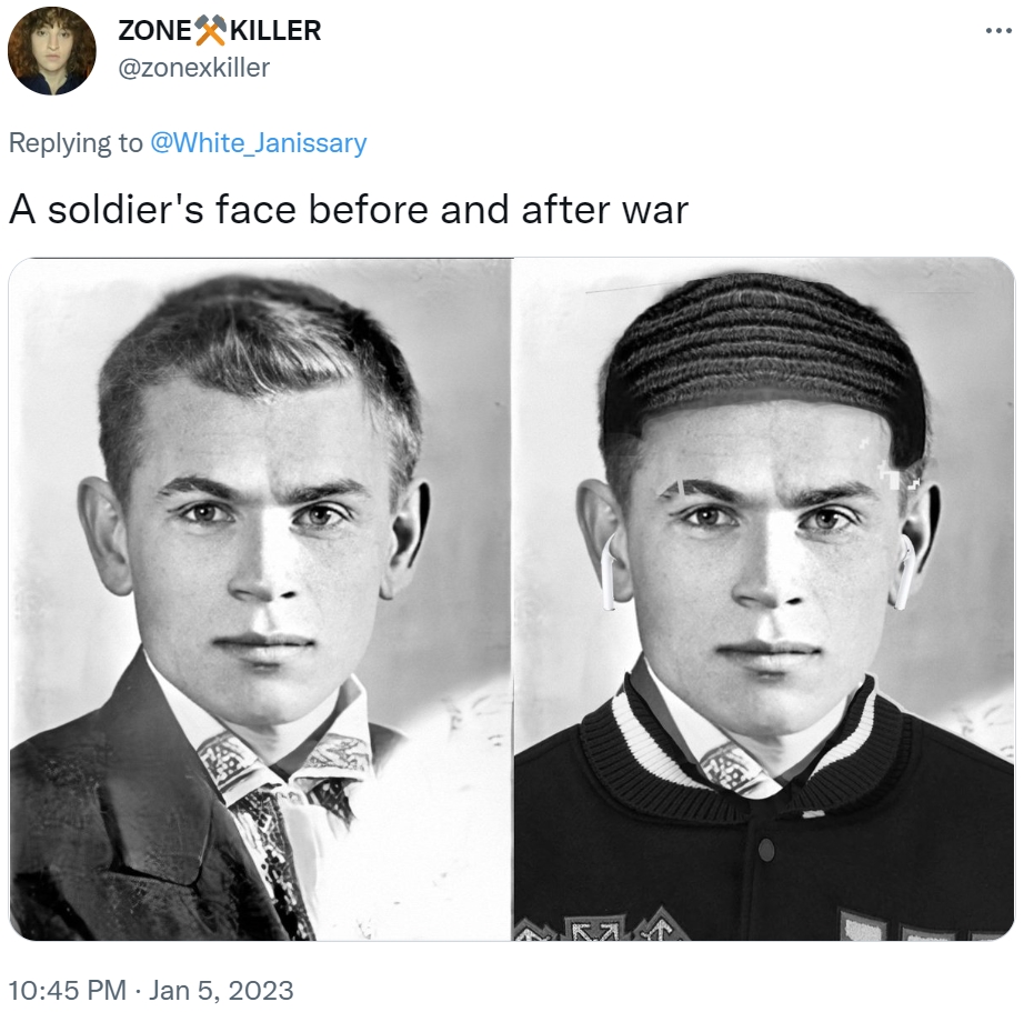 Soldier s Face After Four Years Of War Image Gallery Know Your Meme