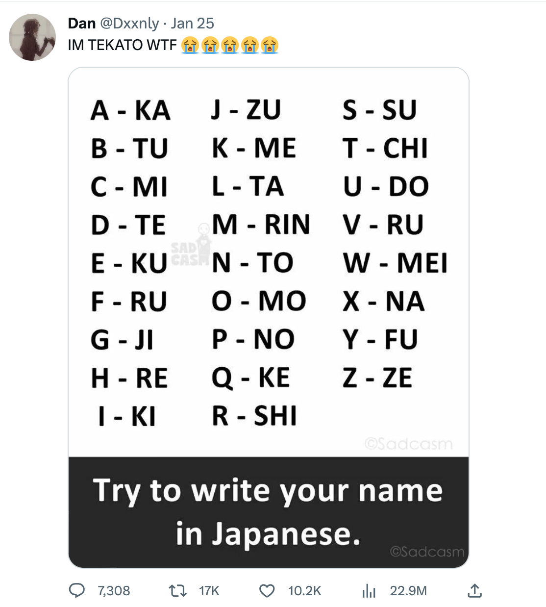 Japanese 25 Write Your Name In X Know Your Meme