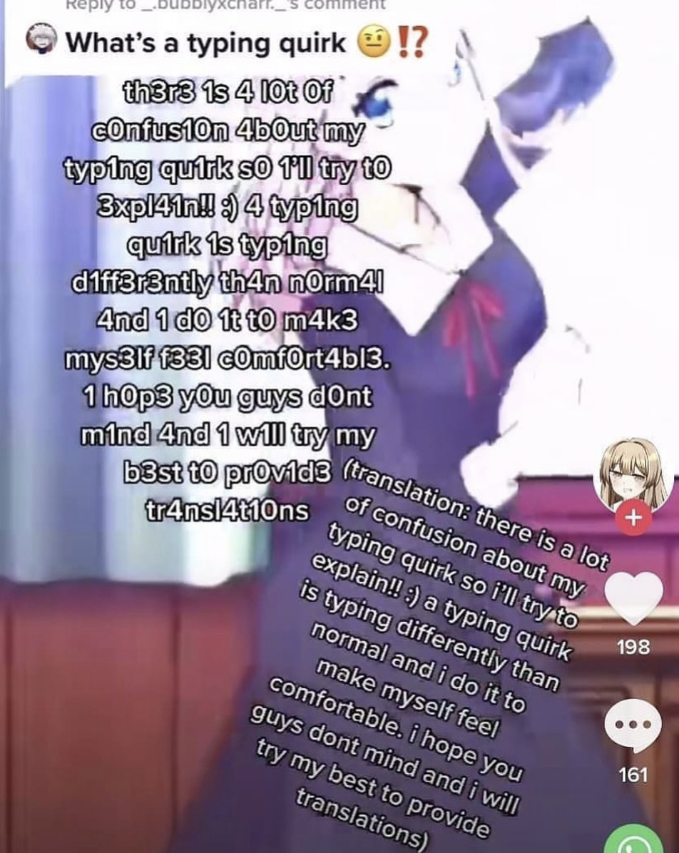 Typing Quirk Typing Quirk Know Your Meme Typing Quirk Typing Quirk Know Your Meme