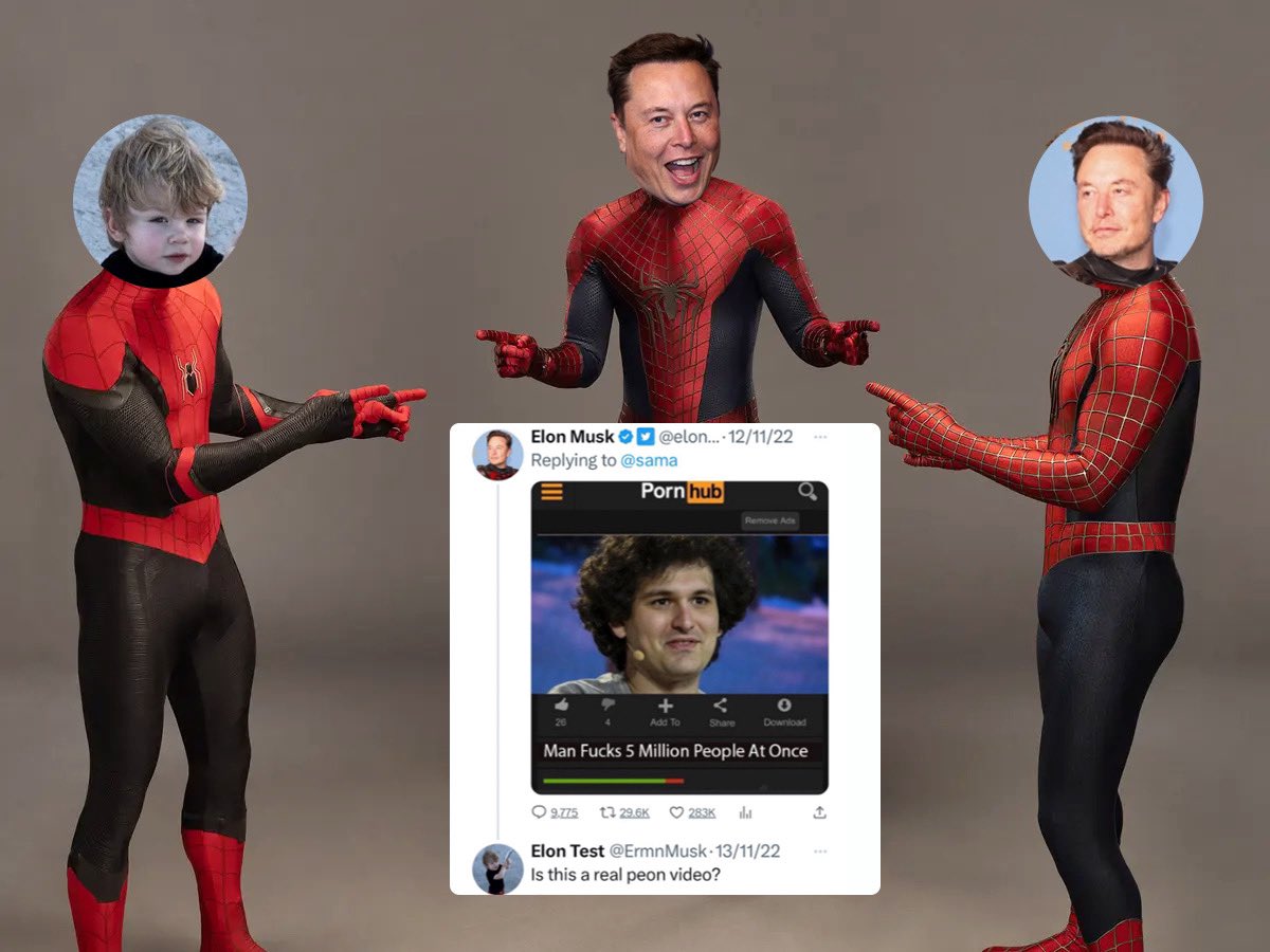 Spiderman Pointing | Elon Musk Alt Burner Account | Know Your Meme
