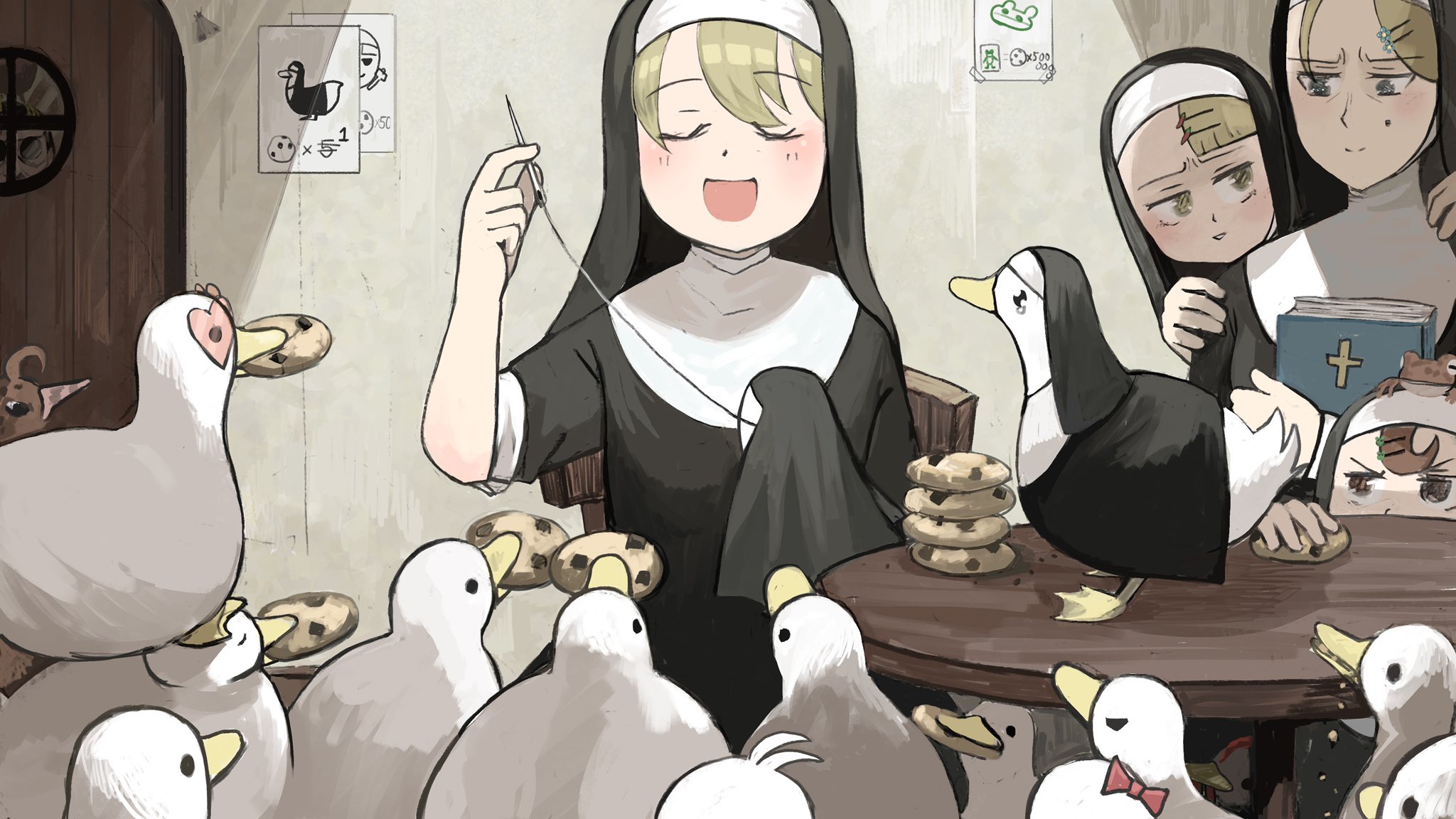 Nun's clothes for ducks | Little Nuns / Nuns And Ducks | Know Your Meme