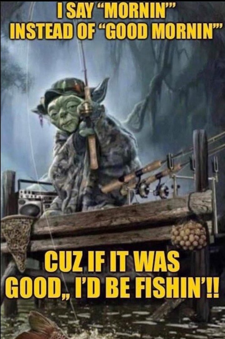 Yoda fishing. | Know Your Meme