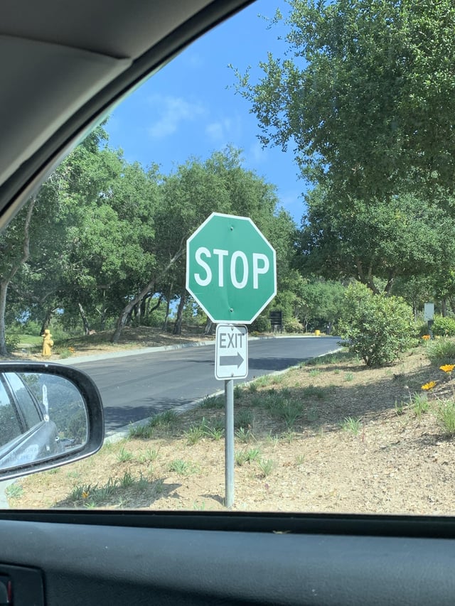 This Green Stop Sign Know Your Meme This Green Stop Sign Know Your Meme