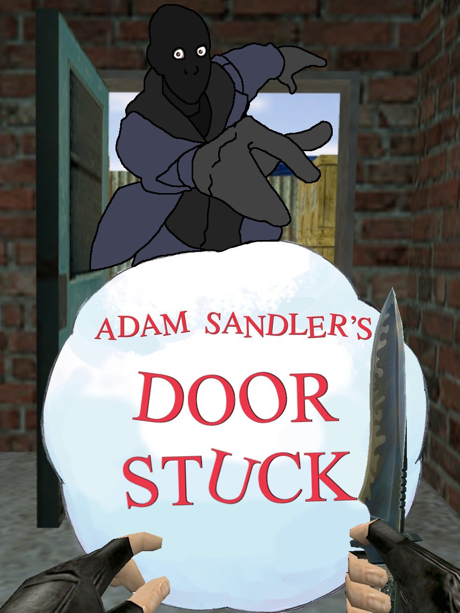Adam Sandler's Door Stuck | Adam Sandler's "Eight Crazy Nights" Poster ...