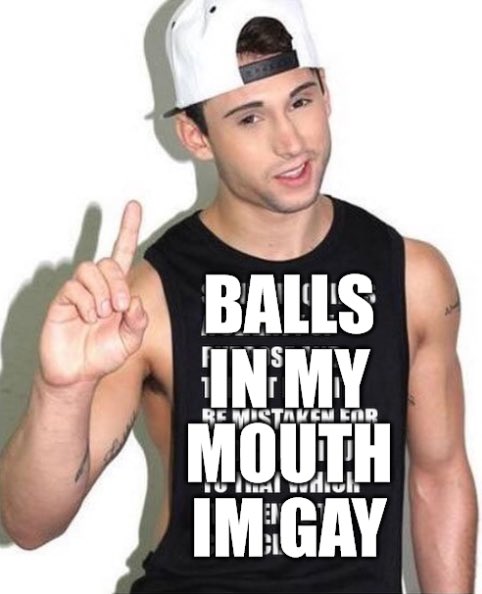 ☝️ Balls In My Mouth Balls In My Mouth Im Gay Know Your Meme
