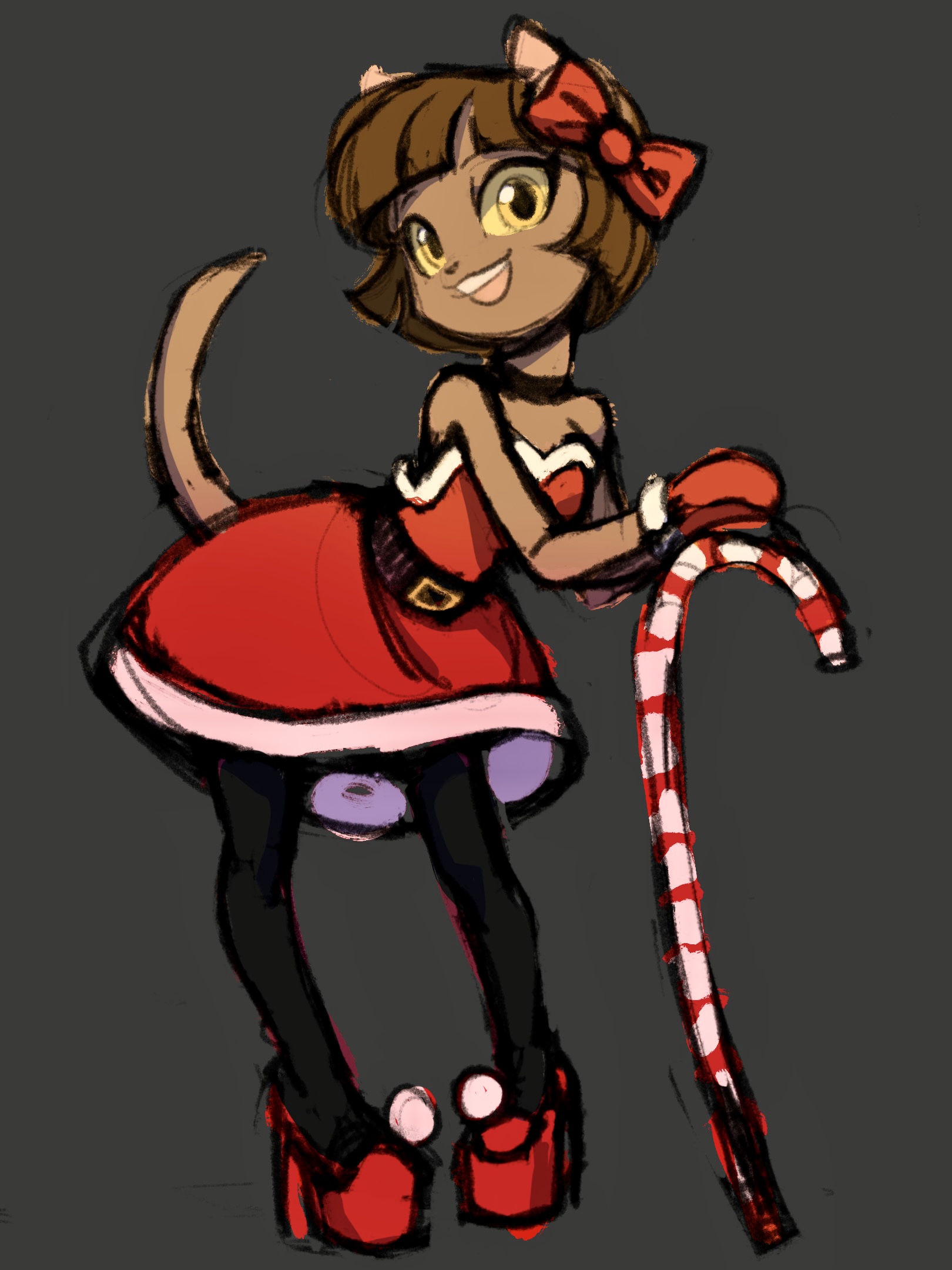 Messy holiday Ivy | Lackadaisy | Know Your Meme