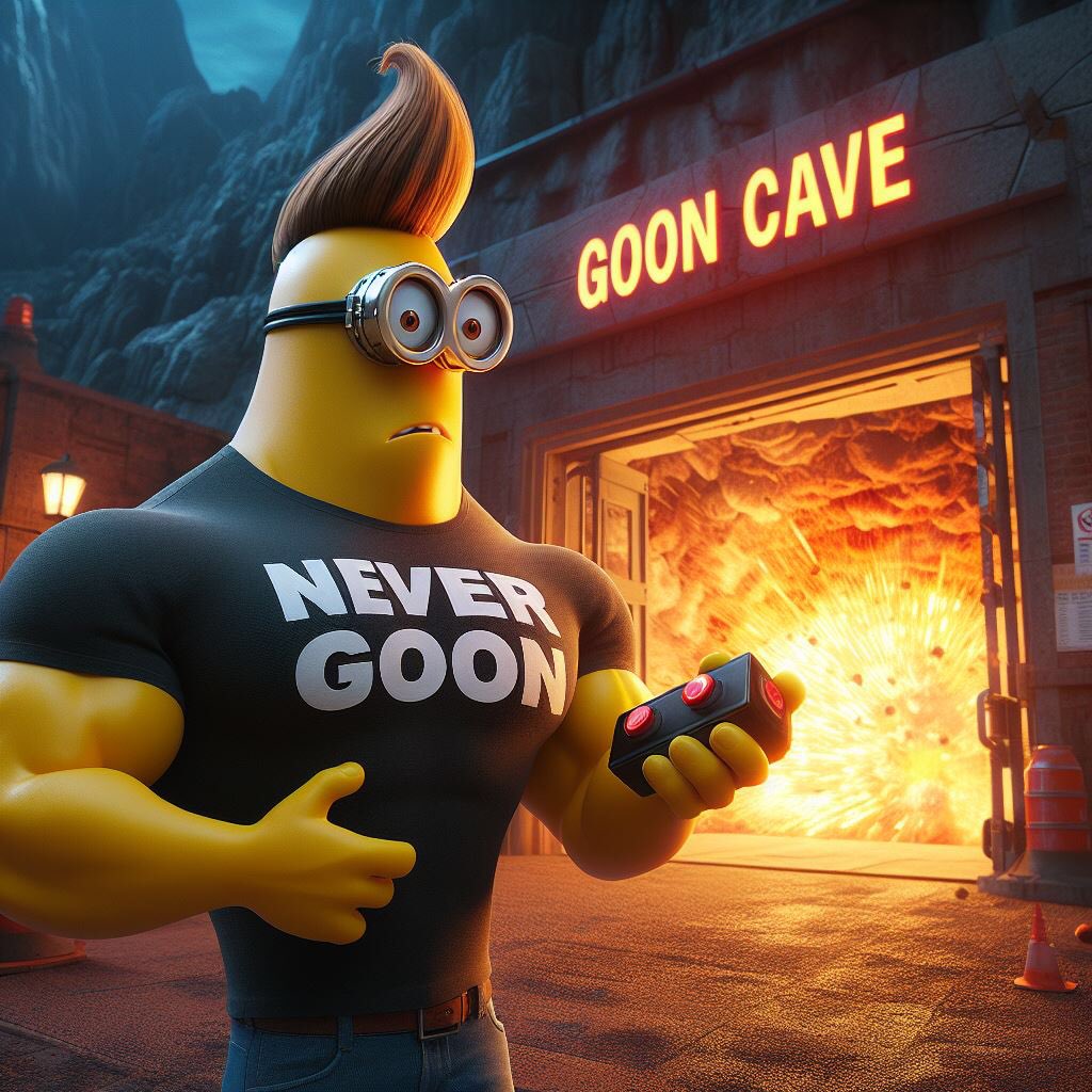 Never Goon Minion Blows Up A Goon Cave Never Goon Know Your Meme