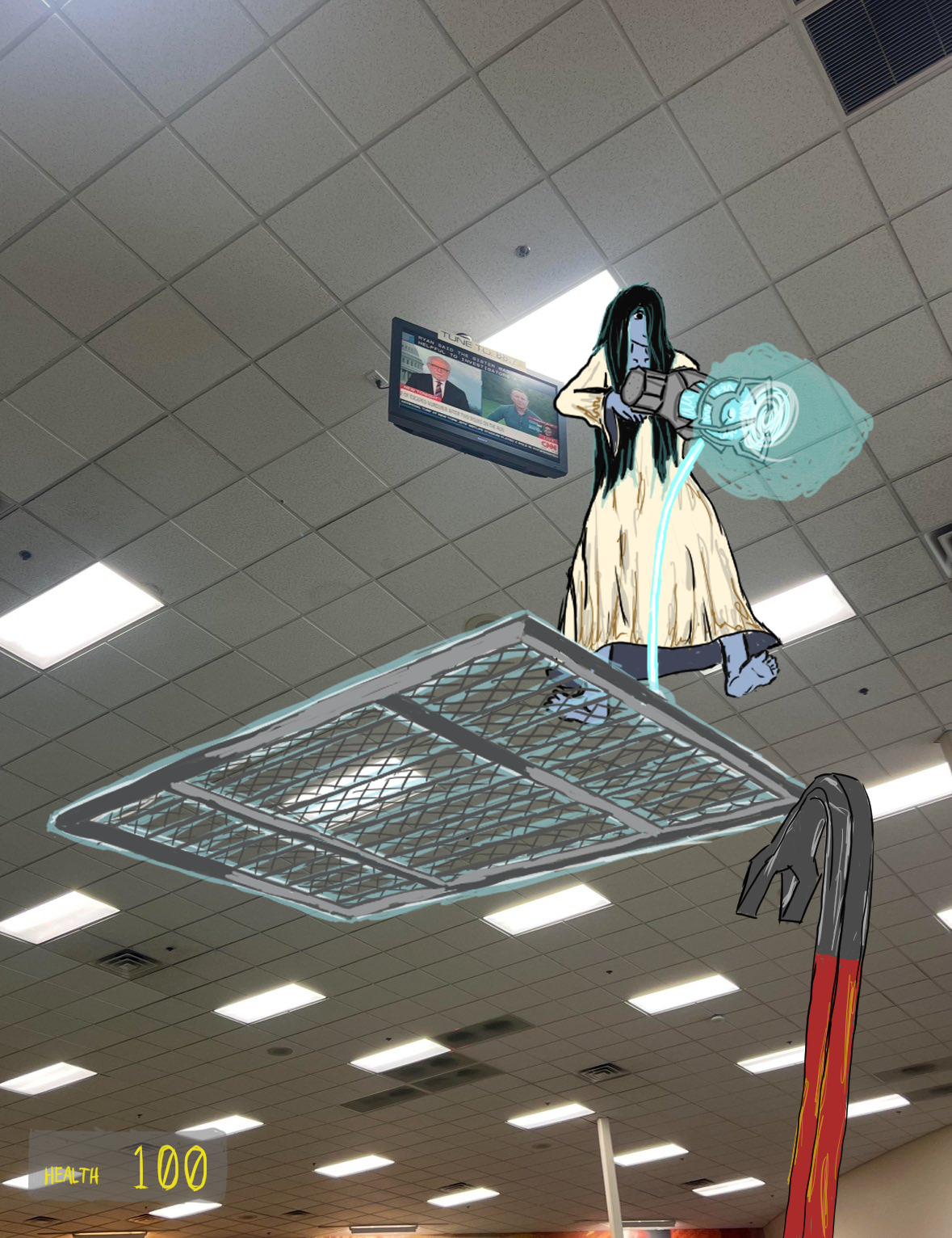 the_ring_rp | Sadako Ceiling TV Redraws | Know Your Meme