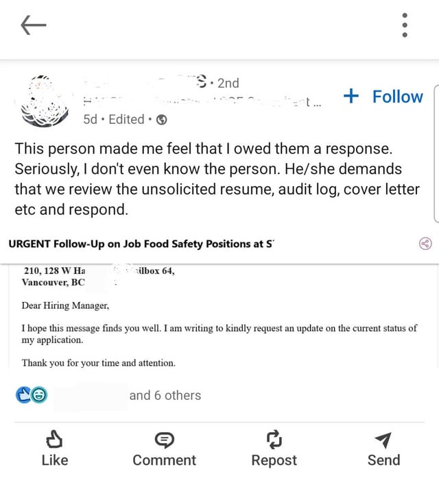 Recruiter Shames Someone for Asking for an Update | Know Your Meme