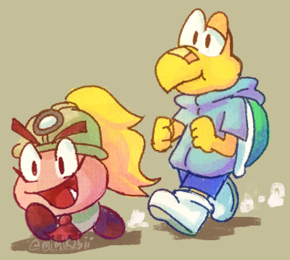 quick doodle of Goombella n Koops - by mimikabii | Paper Mario | Know ...