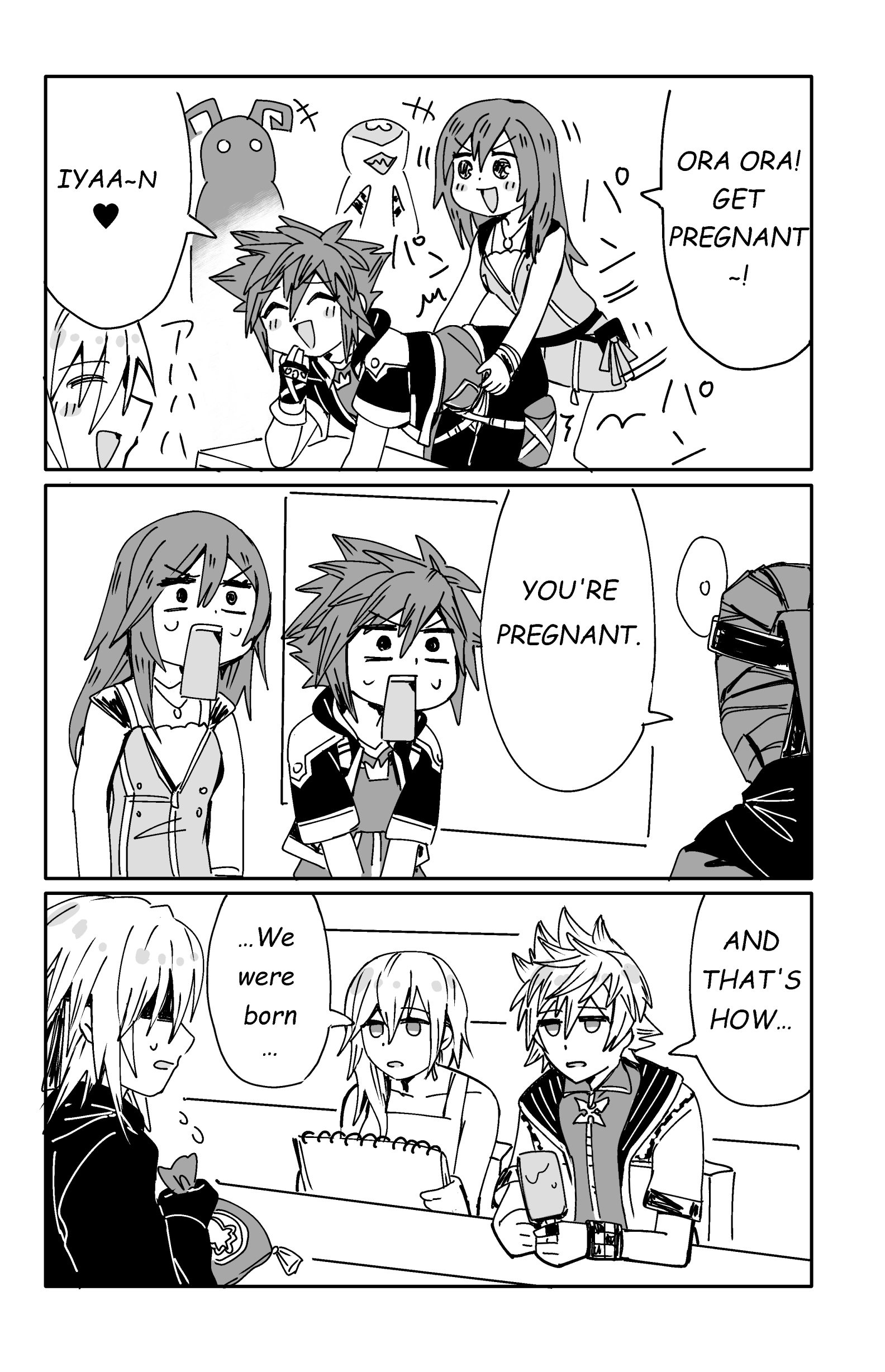 Kairi's inside me? | Ora Ora Get Pregnant | Know Your Meme