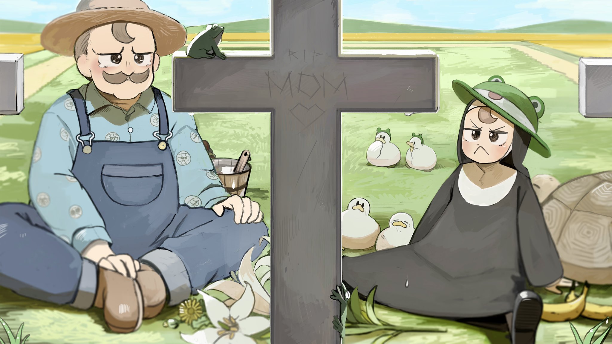 1190. They came to see Mom. | Little Nuns / Nuns And Ducks | Know Your Meme