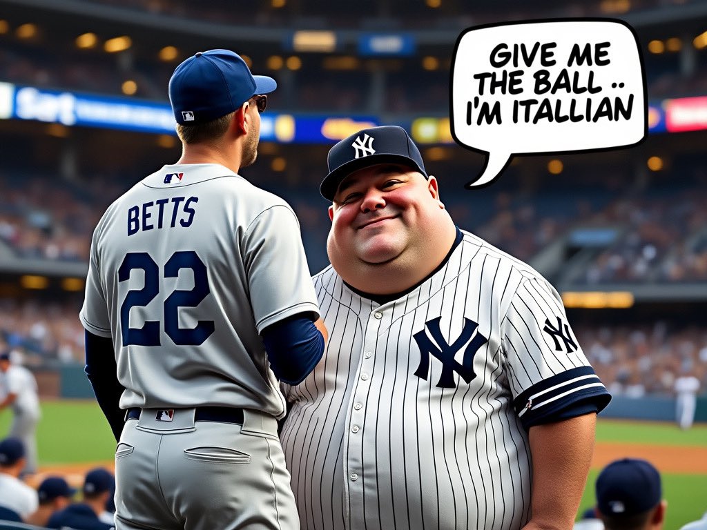 Give me the ball, I'm Italian | Yankees Fans Stealing Ball Controversy ...