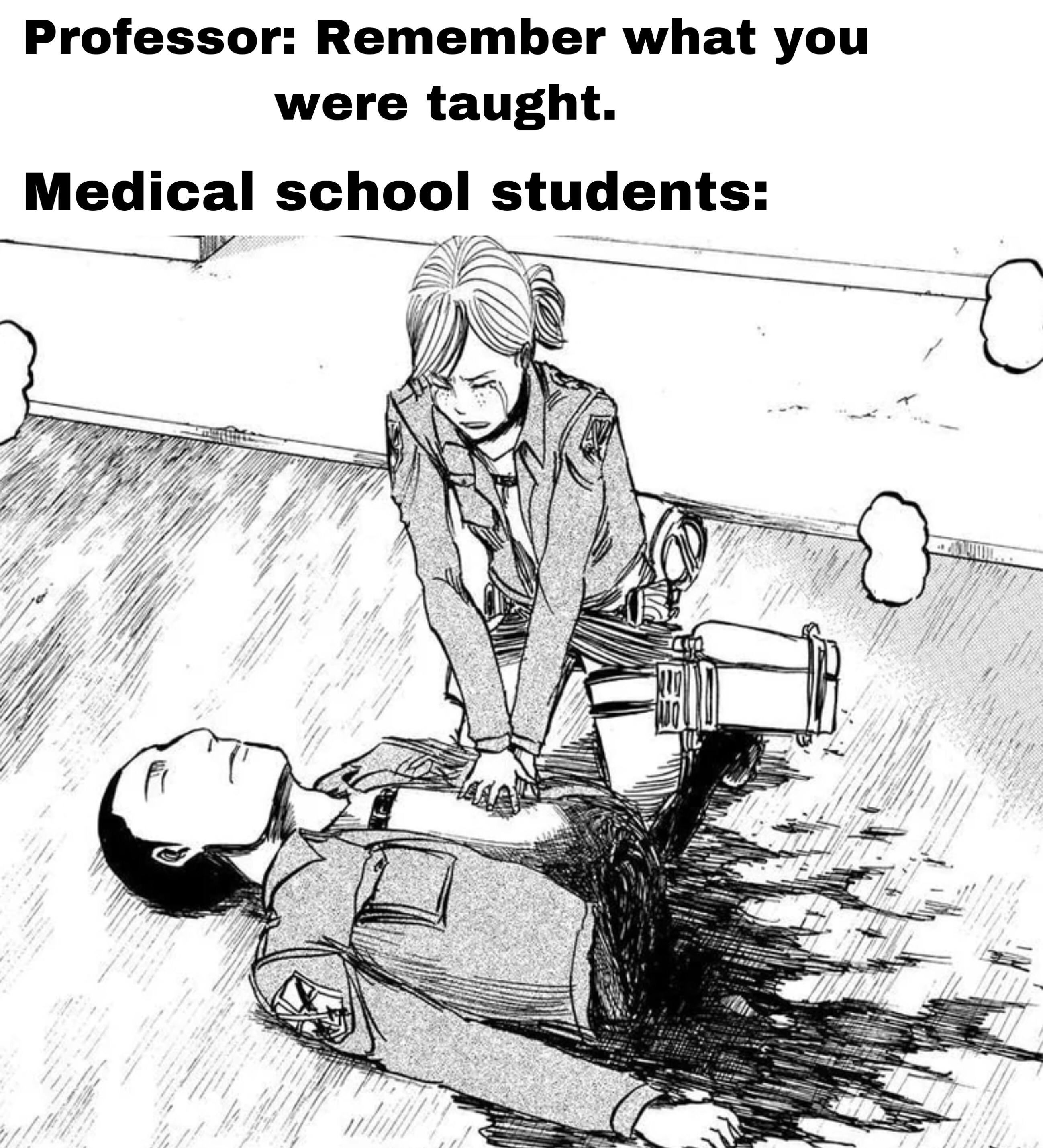 med school students be like | Hannah Performing CPR On Legless Franz ...