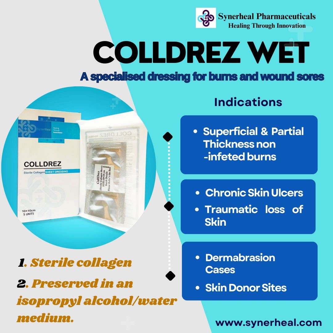 Colldrez Wet Sheets A Specialised Dressing For Burns And Wound Sores ...