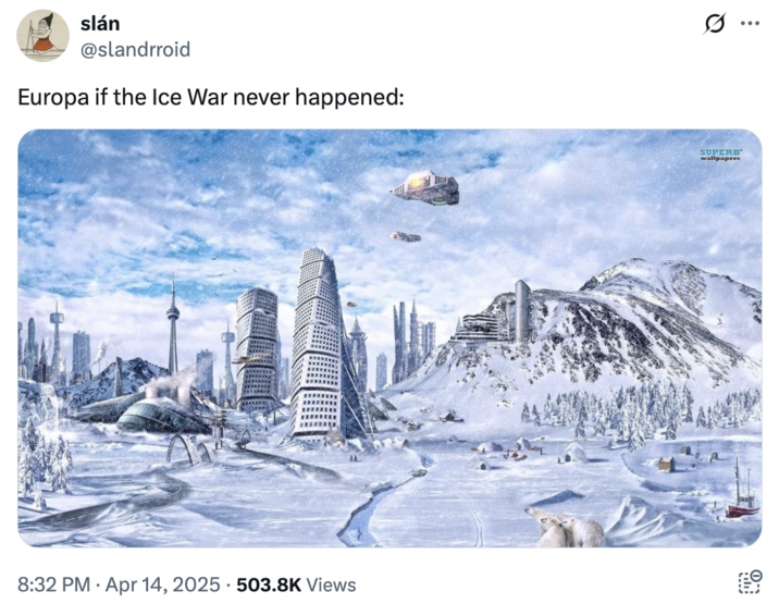 April 14th, 2025 tweet by @slandrroid | Know Your Meme