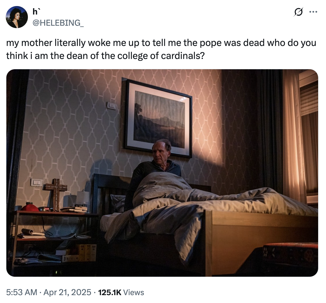 April 21st, 2025 tweet by @HELEBING_ | Know Your Meme