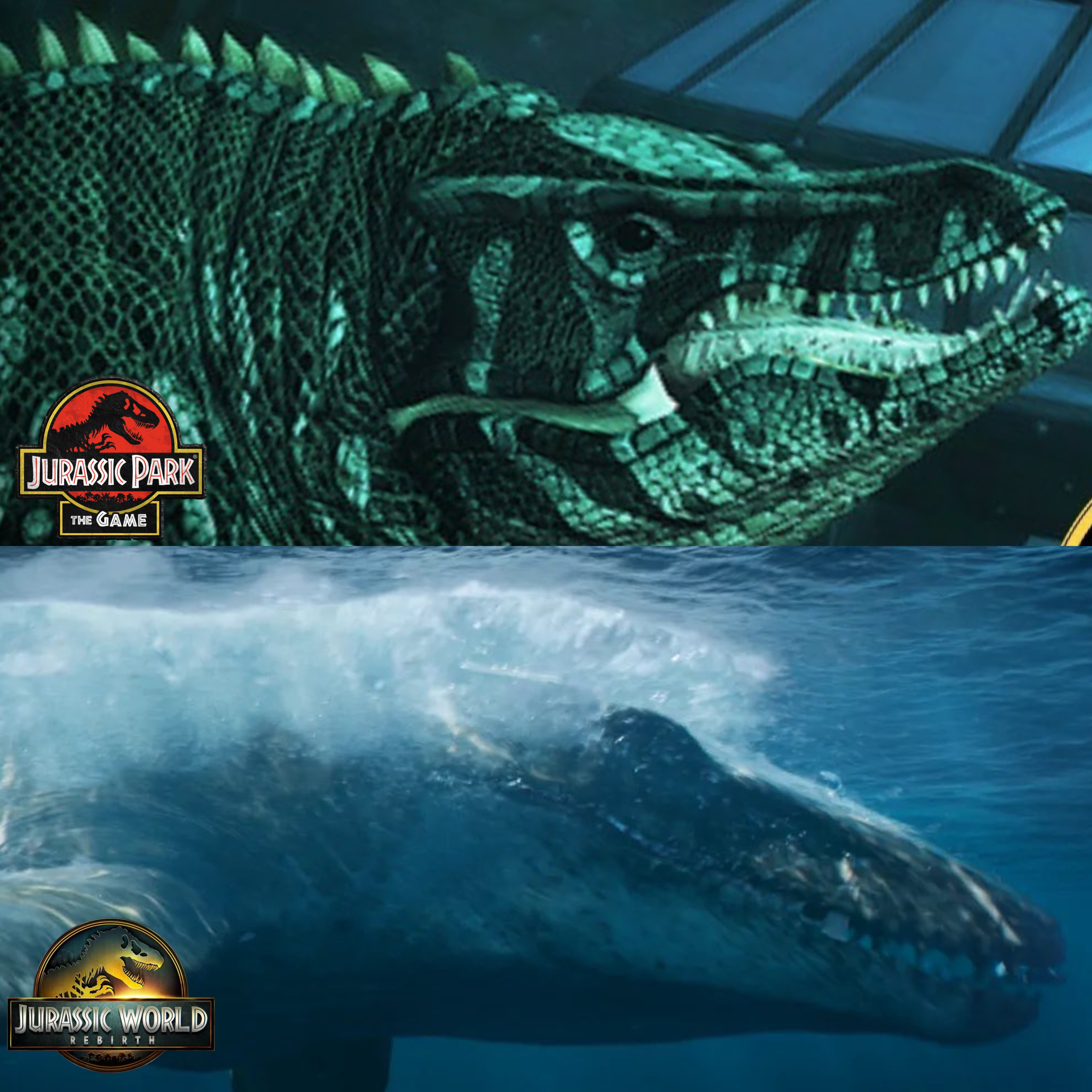 Mosasaurus comparison | Jurassic Park | Know Your Meme