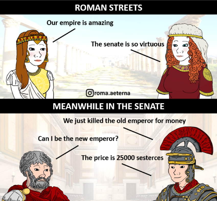 Didius Julianus, the paragon of gravitas. | History Memes | Know Your Meme