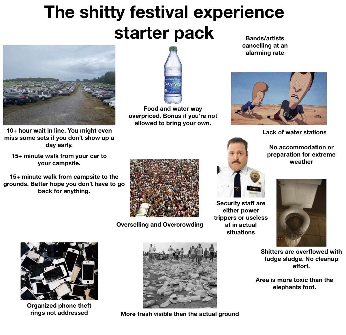 The s----- festival experience starter pack | /r/starterpacks | Know ...