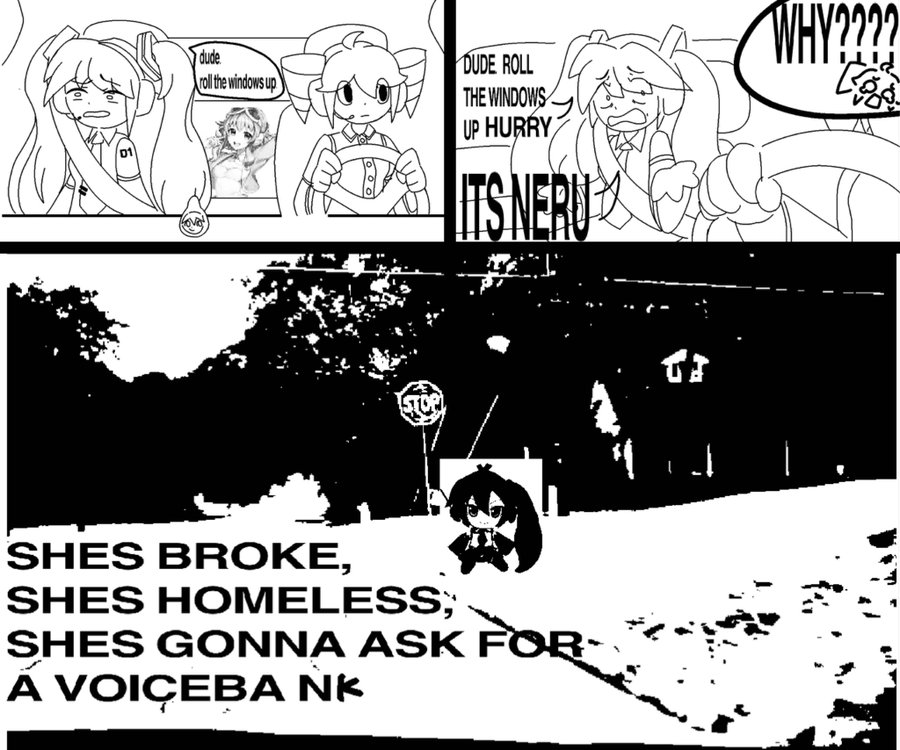 Miku Rolls the Windows Up on Neru | Roll the Windows Up, Hurry | Know Your Meme