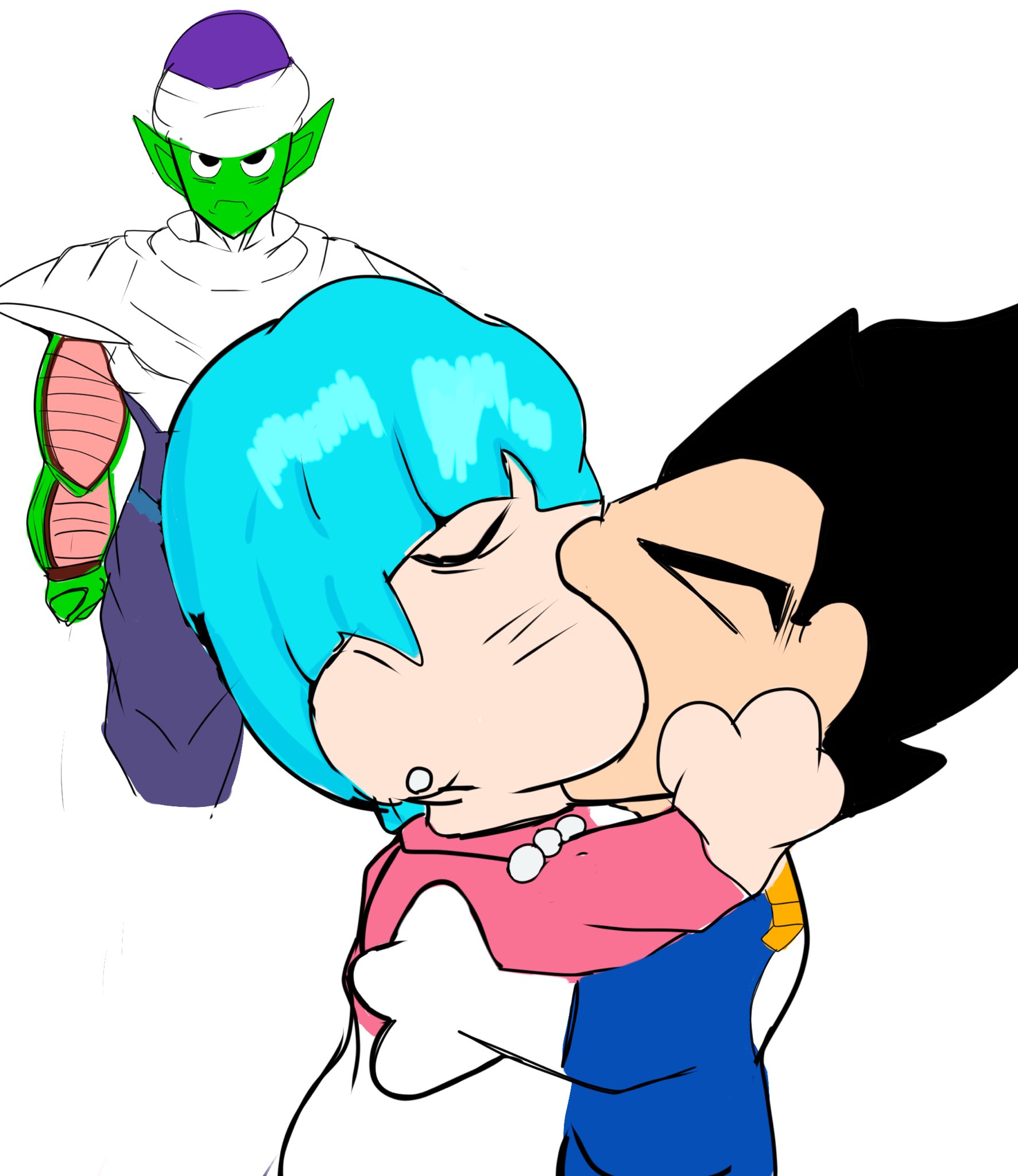 Vegeta and Bulma Kissing | Dragon Ball | Know Your Meme