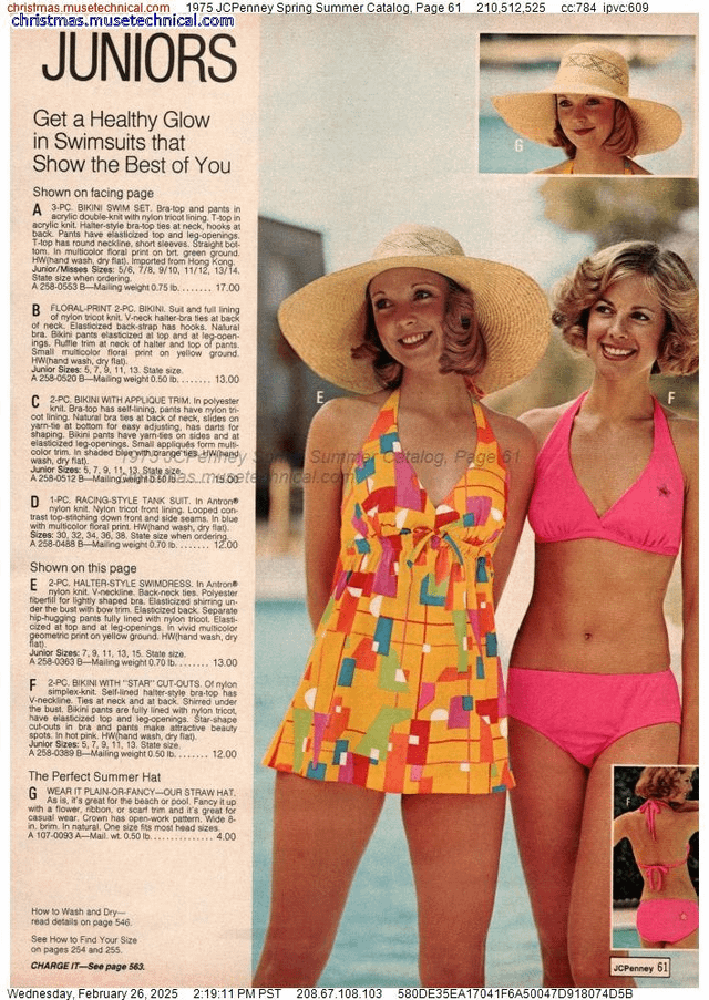 JCPenney swimwear, mid-1970s | History / Nostalgia | Know Your Meme