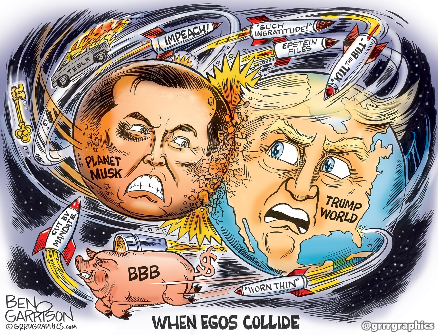 When Egos Collide by Ben Garrison | Know Your Meme