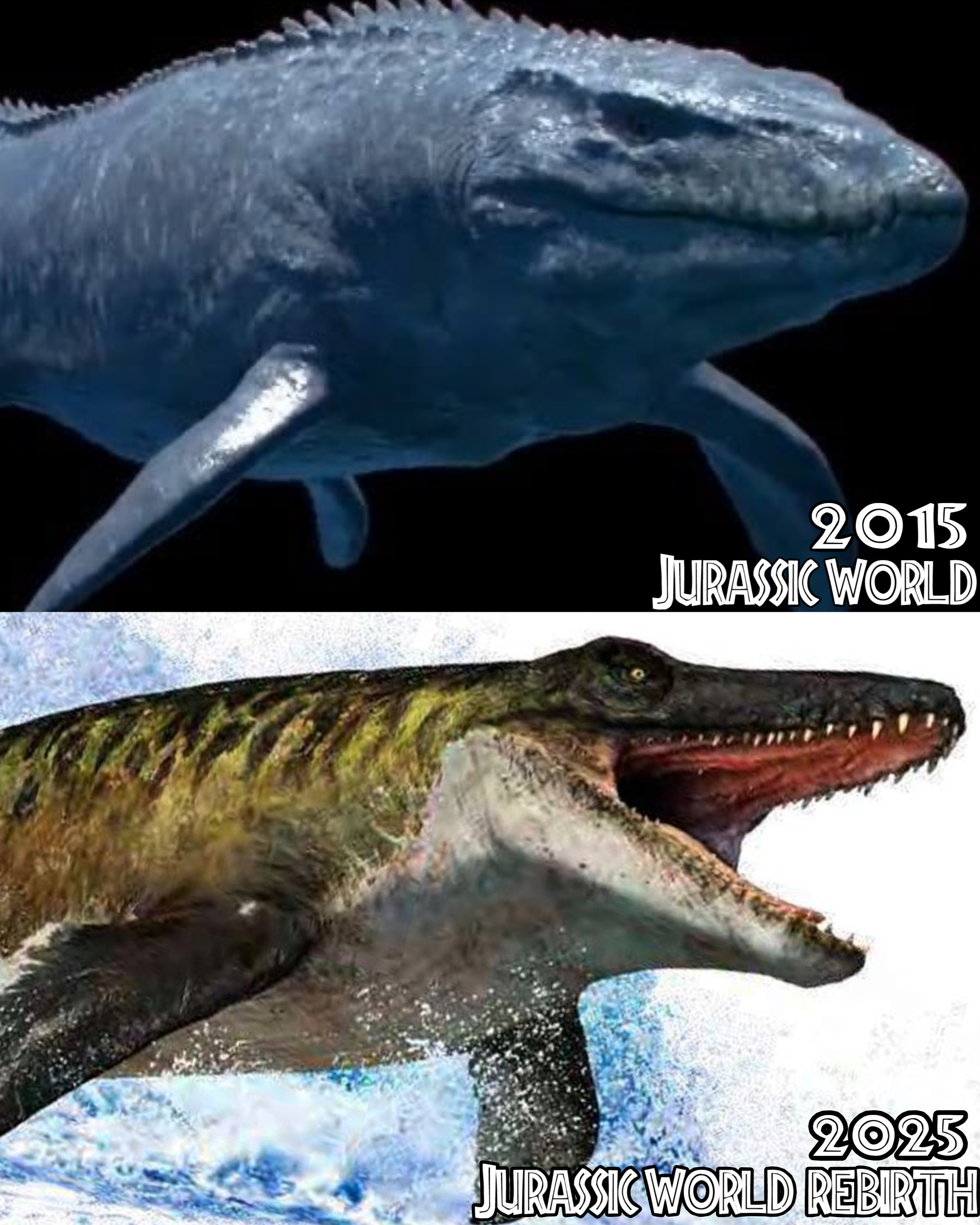 Jurassic world Mosasaurus comparison | Know Your Meme