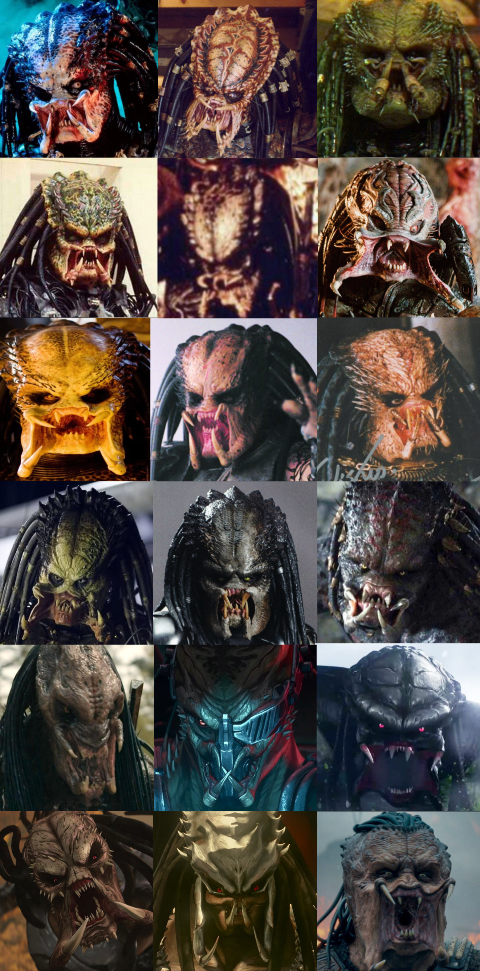 All unmasked Yautja | Predator | Know Your Meme