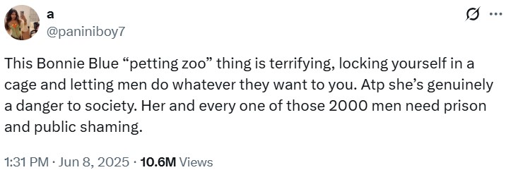 This Bonnie Blue “petting zoo” thing is terrifying | Bonnie Blue's ...