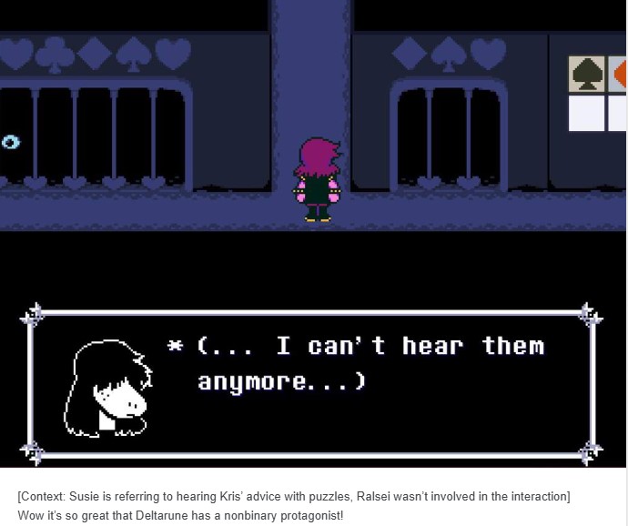 Wow it’s so great that Deltarune has a nonbinary protagonist! | Kris ...