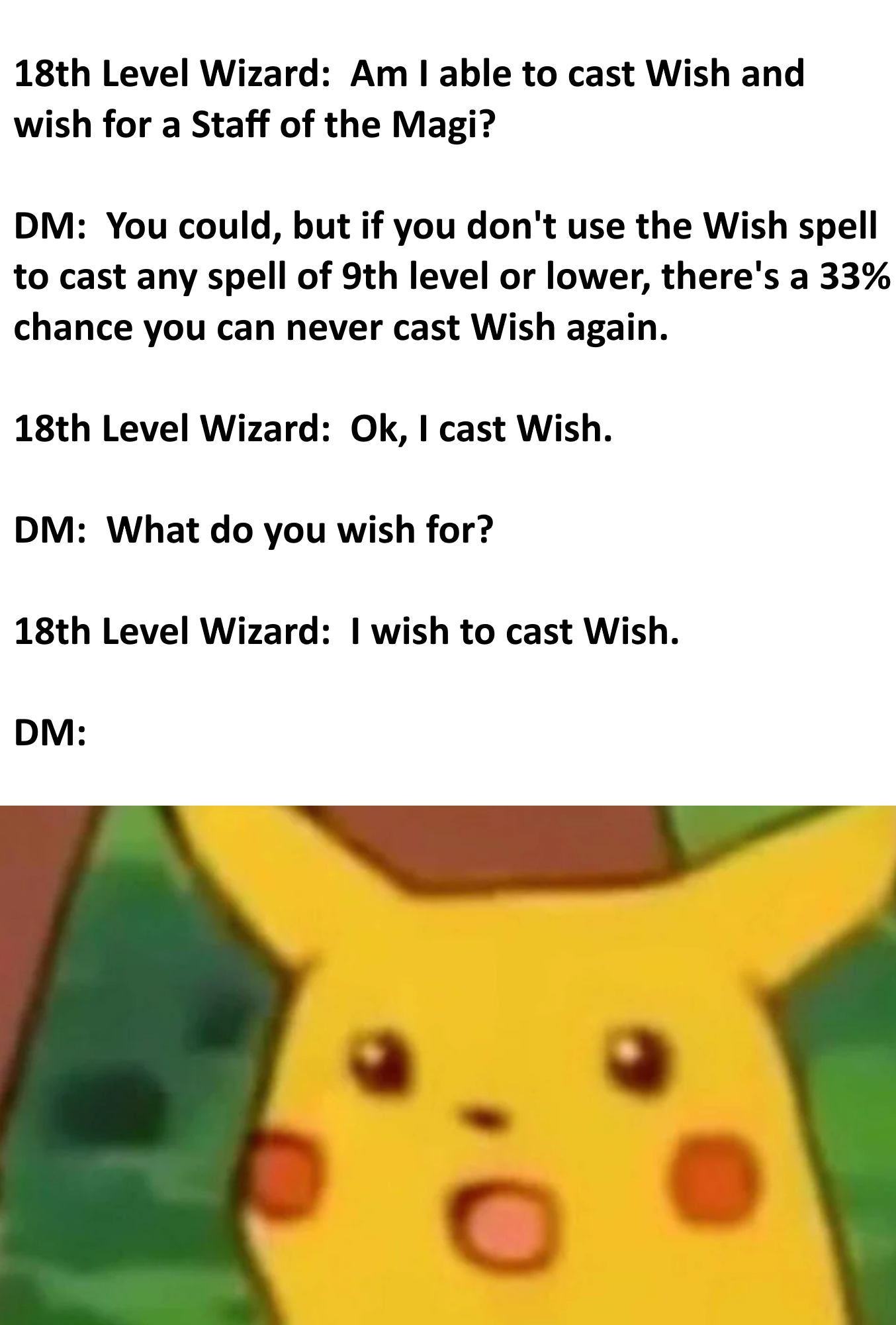 Which wish is Wish? | /r/dndmemes | Know Your Meme