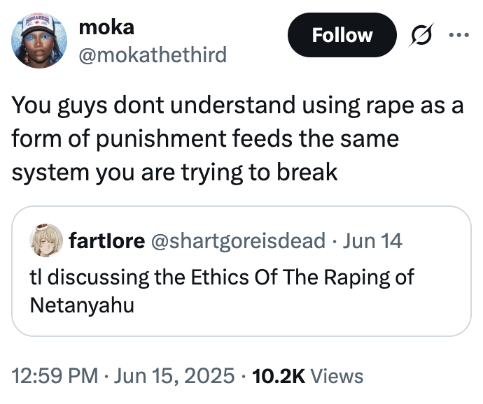 You guys dont understand using r--- as a form of punishment feeds the ...