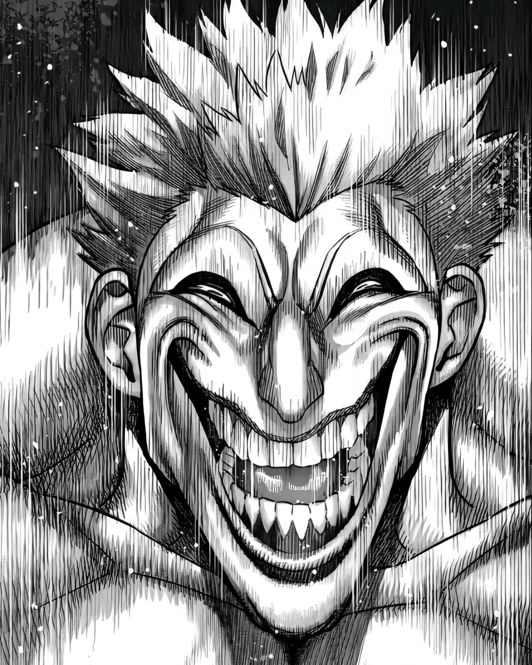 Kure Raian smiling from Kengan Ashura (original Mihawk Upscale image) | Mihawk Upscale | Know ...