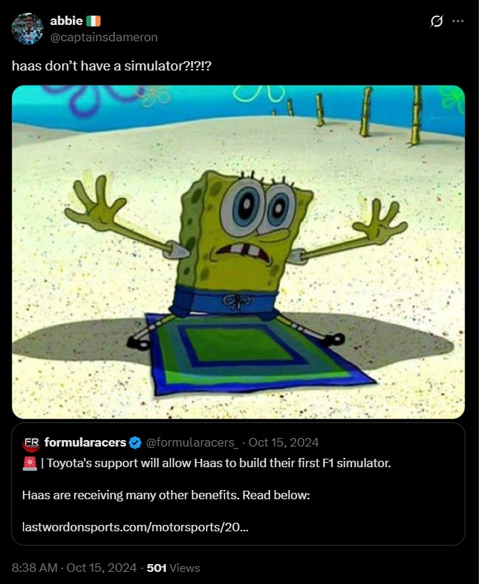 haas don’t have a simulator?!?!? | Know Your Meme
