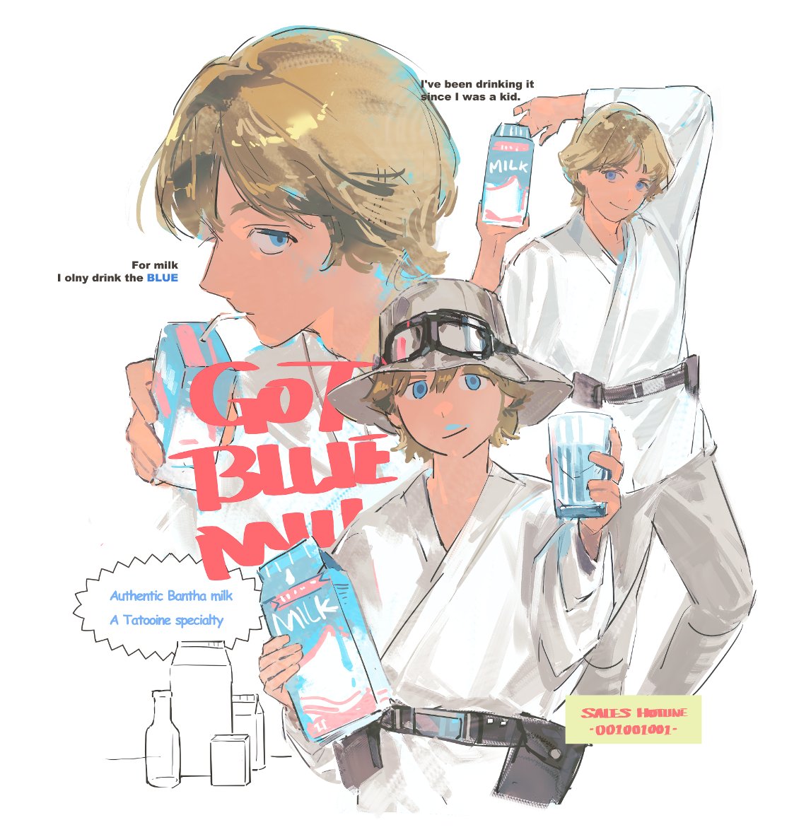 Blue milk ad | Star Wars | Know Your Meme