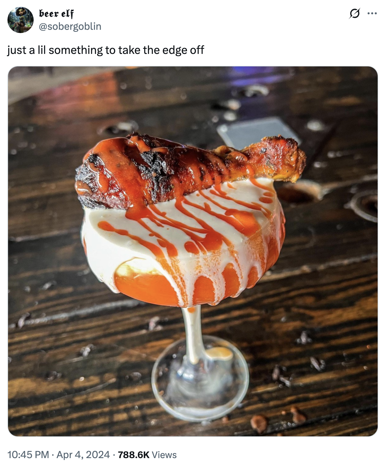 Chicken Wing Cocktail | Just a Little Something To Take the Edge Off ...